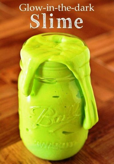 Make Your Own Glow In The Dark Slime